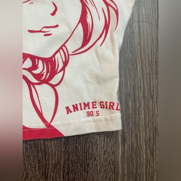 SHEIN | Tops | Shein Anime Girl 9s Red White Tank | Poshmark